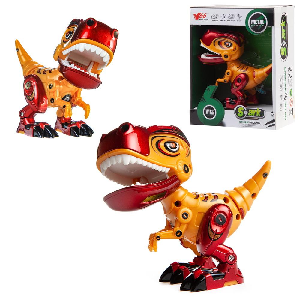 Фигурка Junfa Динозаврик, световые и звуковые эффекты, с металлическими элементами, 3 вида ...