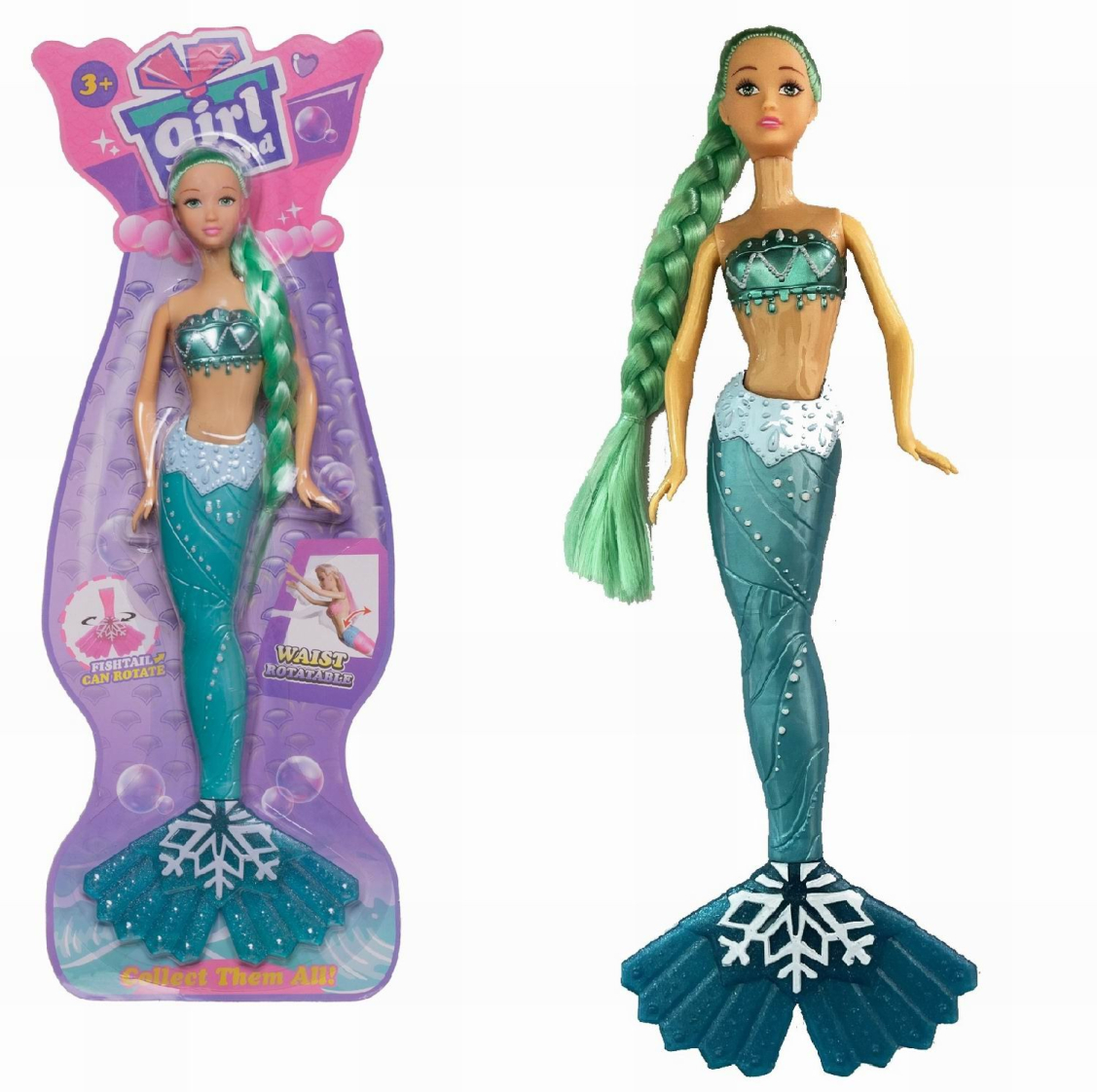 Кукла Junfa Русалочка в изумрудном жемчужном костюме 35 см | купить, цена, отзывы